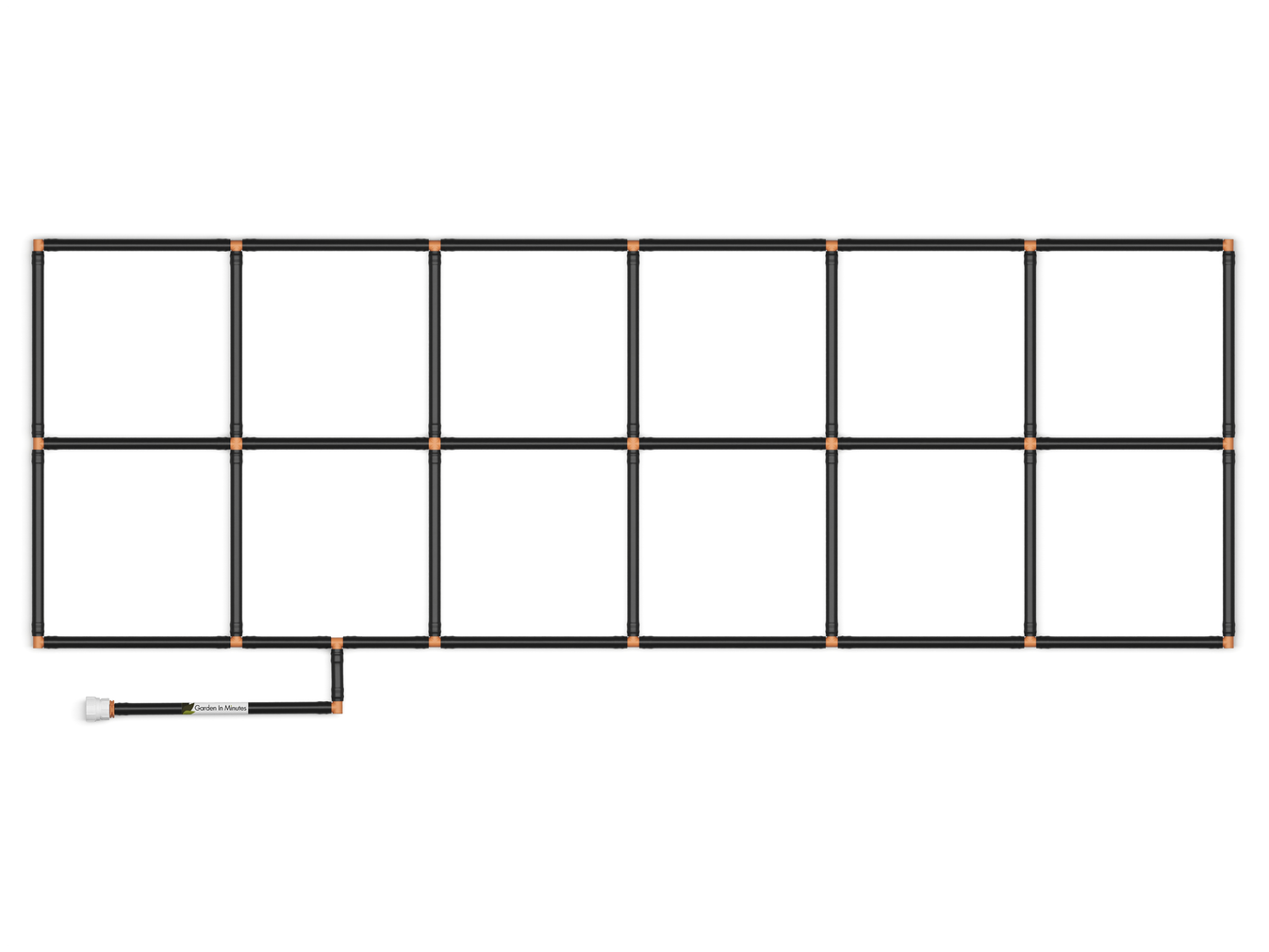 2x6 Garden Grid™ Watering System | Garden In Minutes®