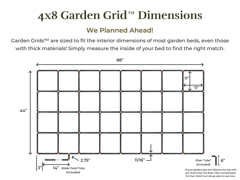 4x8 Garden Grid™ Watering System – Garden In Minutes®