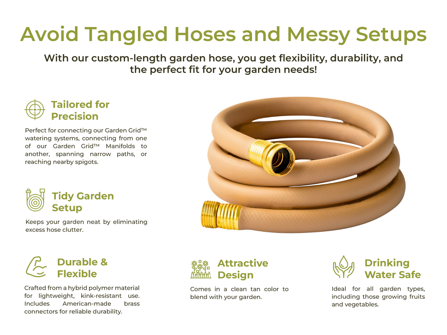GIM™ Custom-Length Garden Hoses – Garden In Minutes®