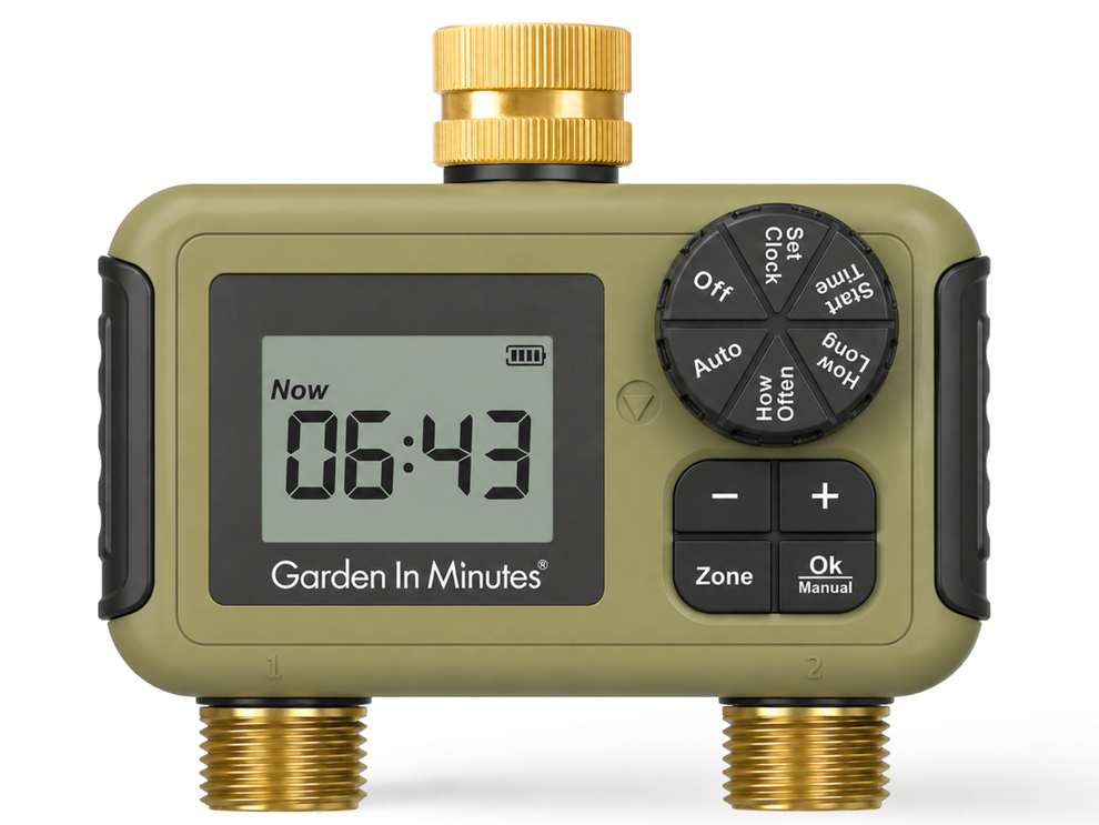 GIM™ Automatic Hose Timer - 2 Zone – Garden In Minutes®